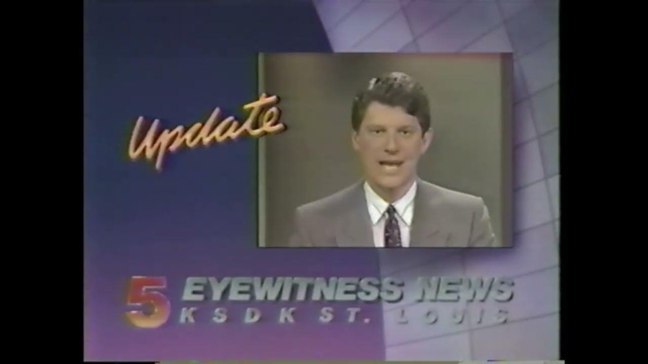 KSDK St. Louis Channel 5 Eyewitness News Tonight at 10 Sports News Update 5/8/1989 Mike Bush ...