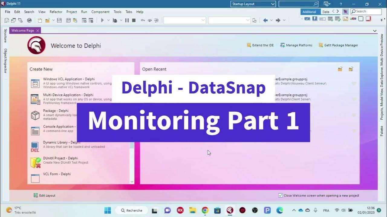 Delphi - DataSnap : [Part 1] Client Server Monitoring using DataSnap Server - YouTube