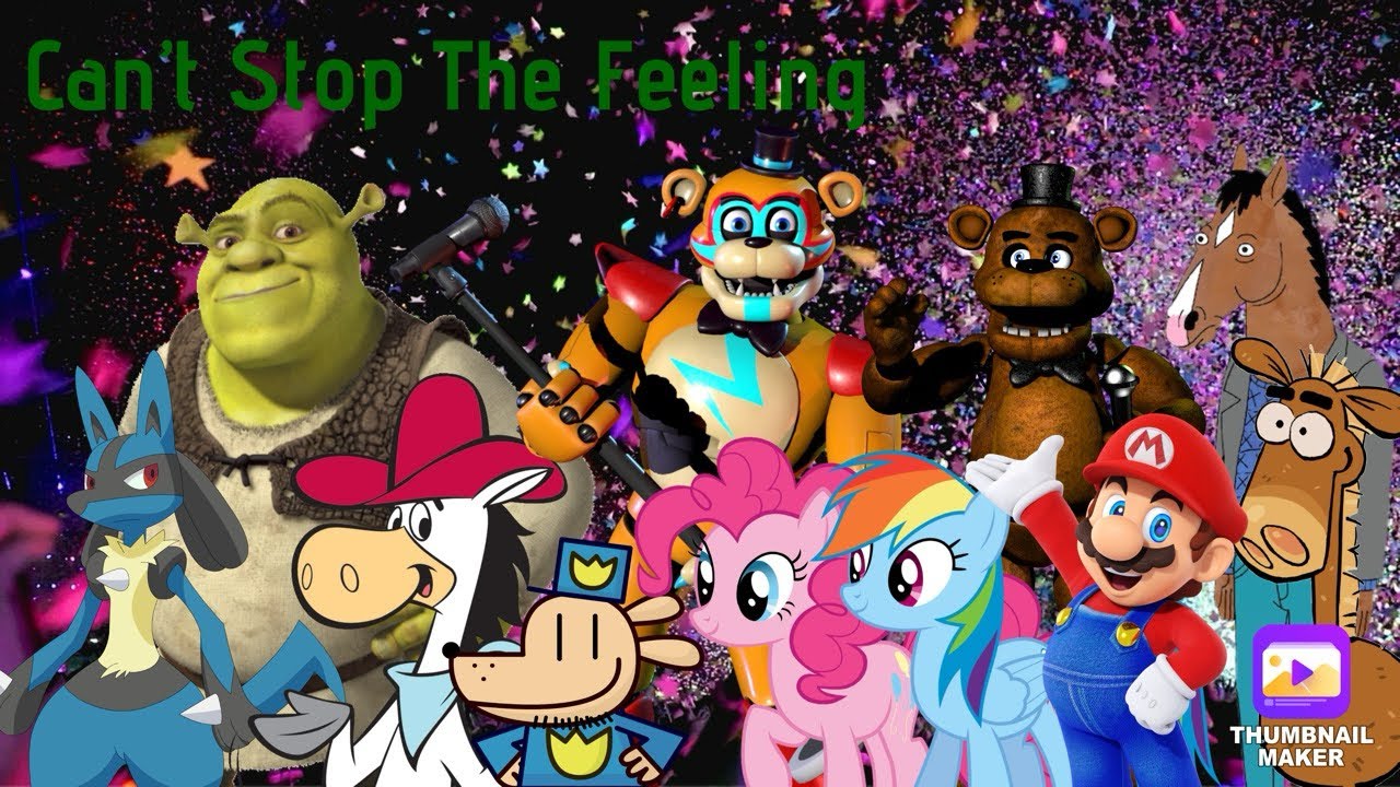 Multifandom - Can’t Stop The Feeling - YouTube