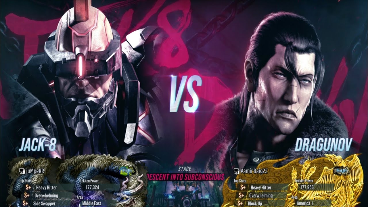 Tekken 8: Jack-8 (JumpeRR) vs Dragunov (Aamir Baig) Matchup! - YouTube
