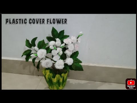 plastic cover flowers - YouTube