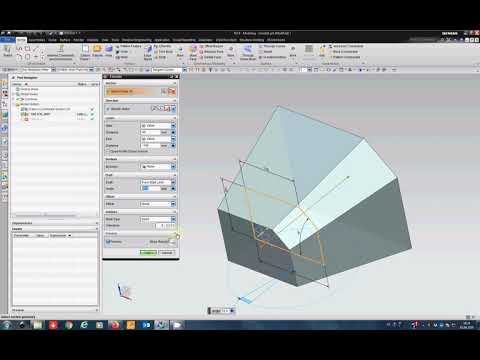 Siemens NX - Part Modeling (Extrude and Draft) - YouTube