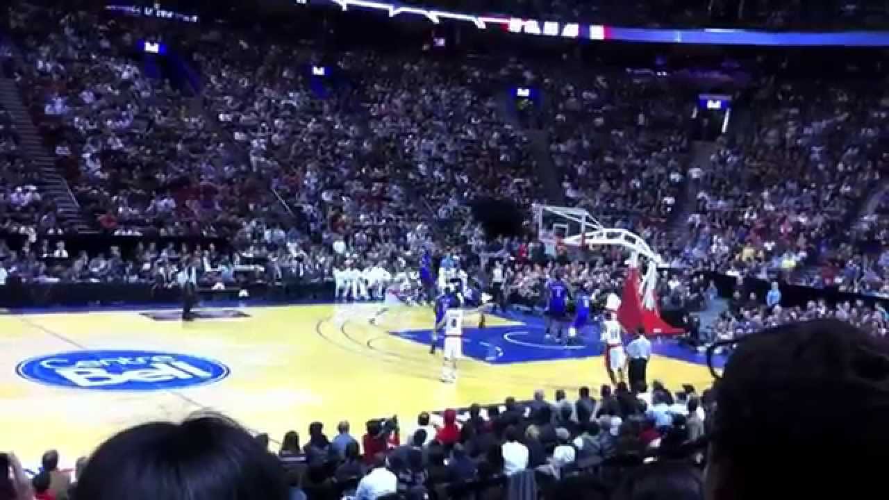 basketball at the bell center (raptors) - YouTube