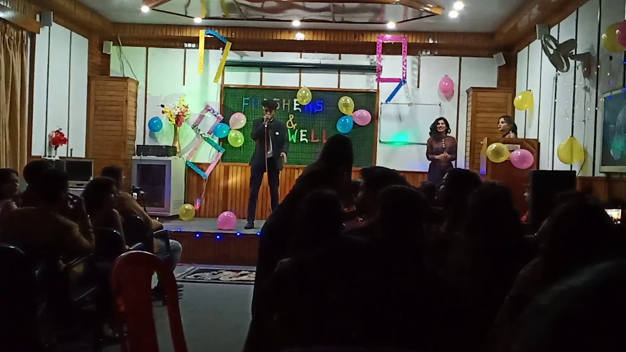 Beat boxing in fresher's party - YouTube