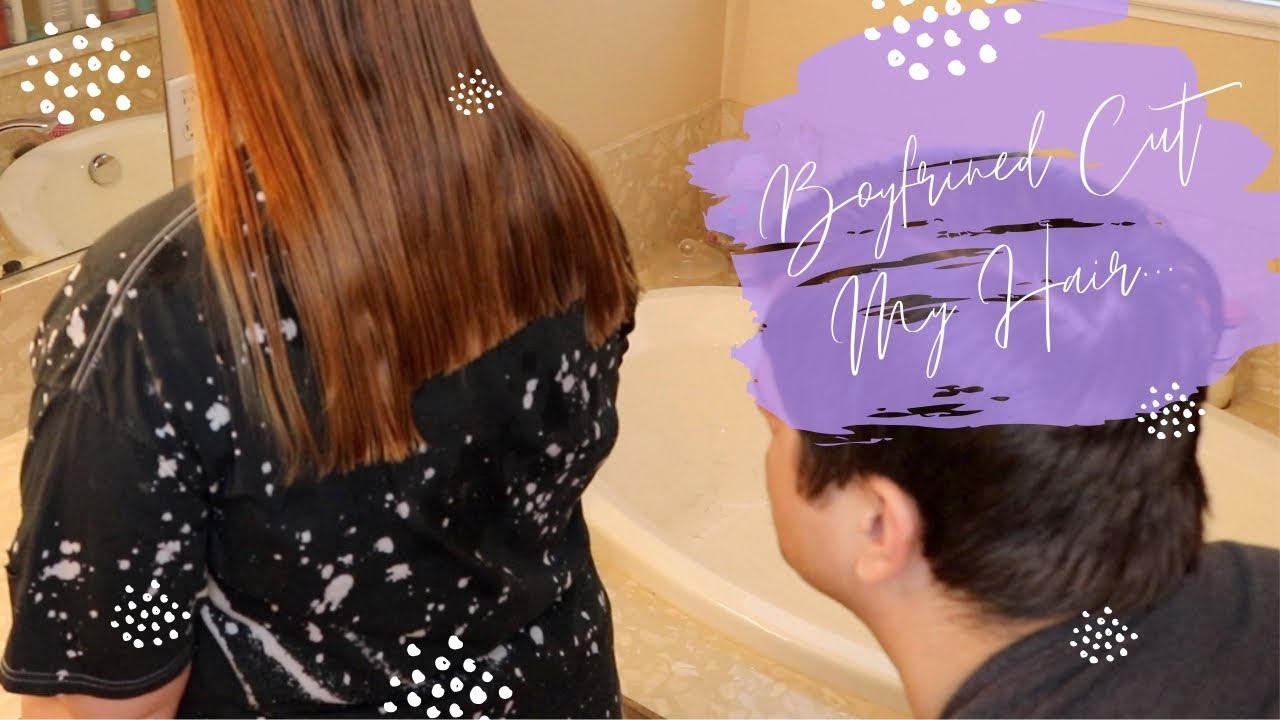 I Let My Boyfriend Cut My Hair (kinda good…) | SophiaEuphiaVlogs - YouTube