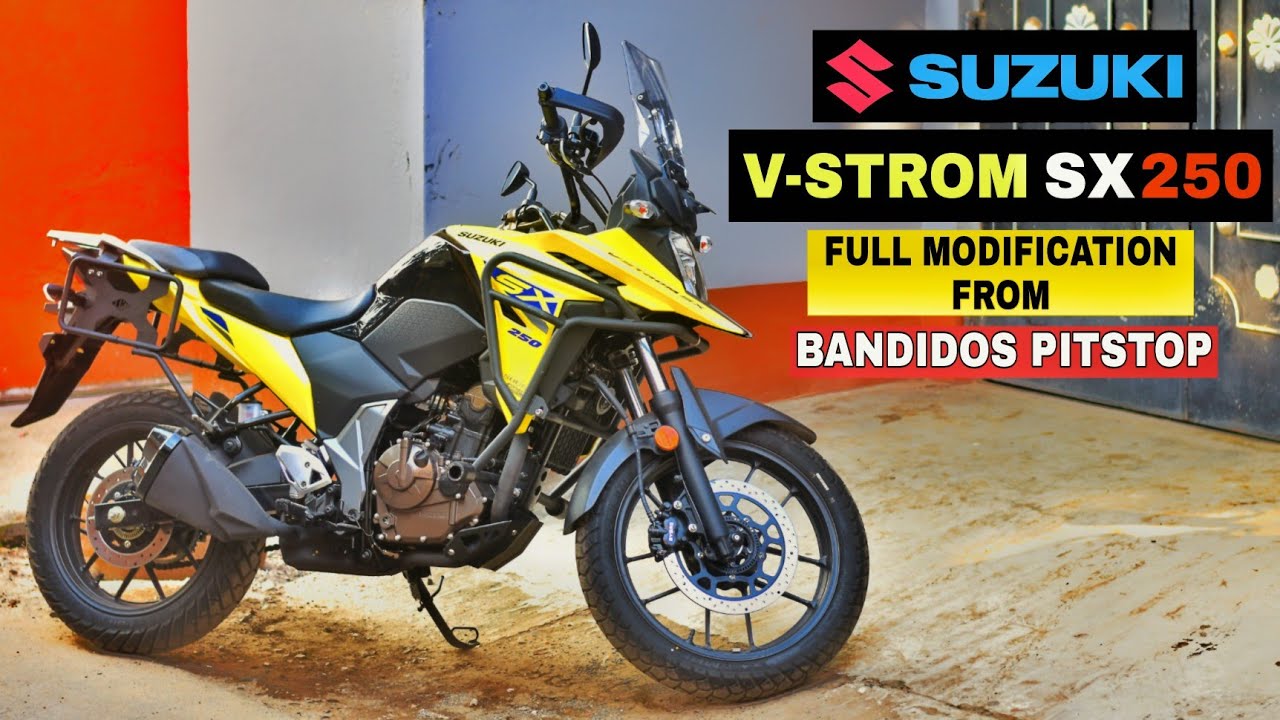 SUZUKI V-STROM SX 250 All Modifications From Legendary Customs - YouTube
