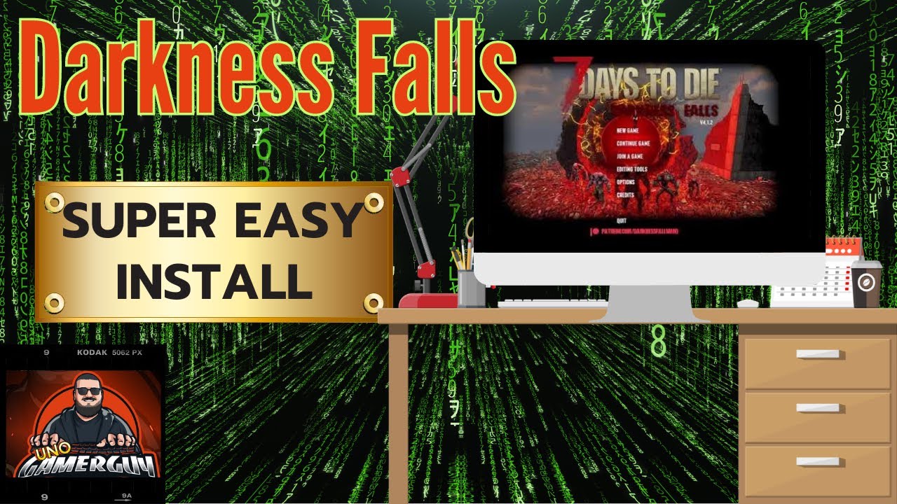 How to Install Darkness Falls Mod for 7 Days to Die Step by Step Install Guide - YouTube