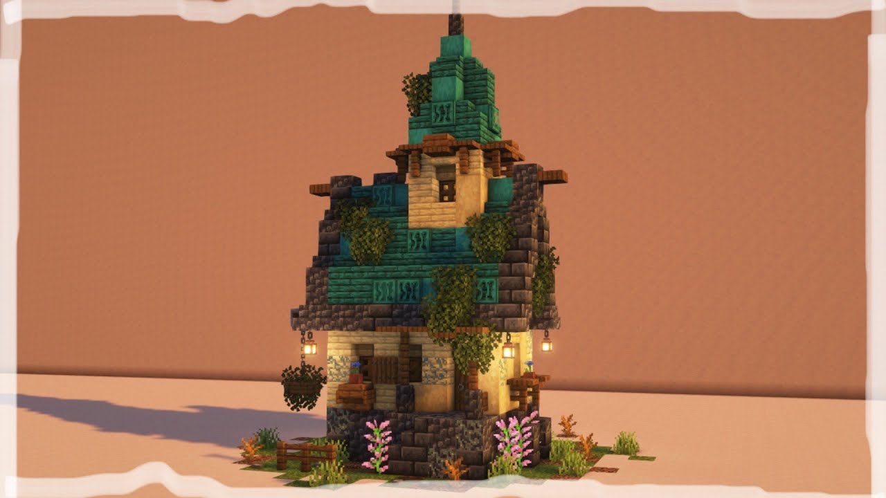 Minecraft | How To Build an Overgrown Fantasy House - YouTube