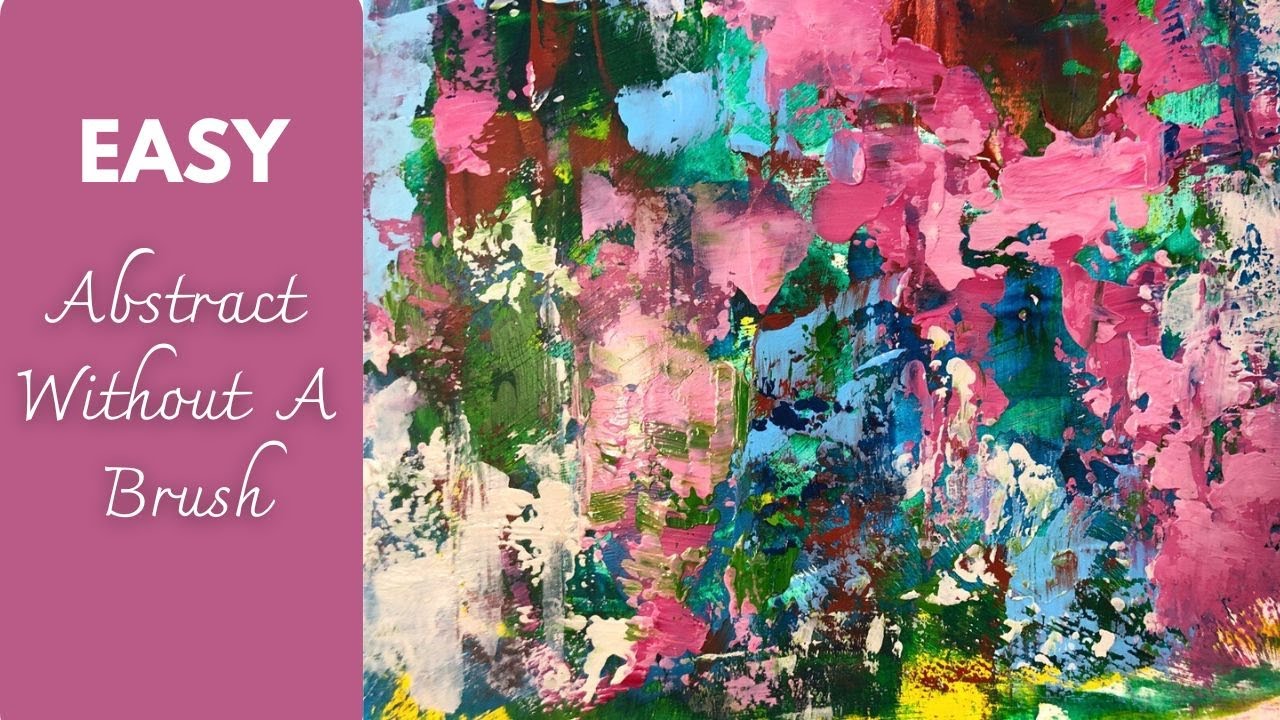 Easy Abstract Acrylic Painting / Simple Abstract Art Ideas - YouTube