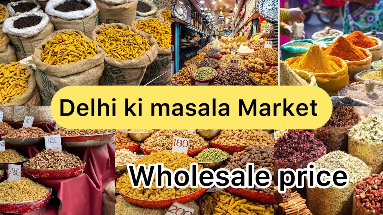 Khari baoli delhi ki sabse badi masala market - YouTube