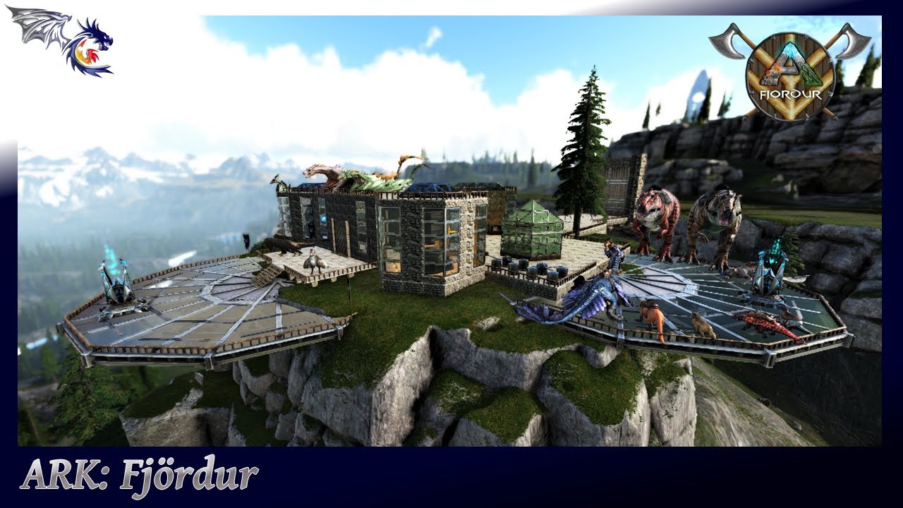 Expanding The Base With Glass Cliff Platforms | ARK: Fjordur (Mod Map ...