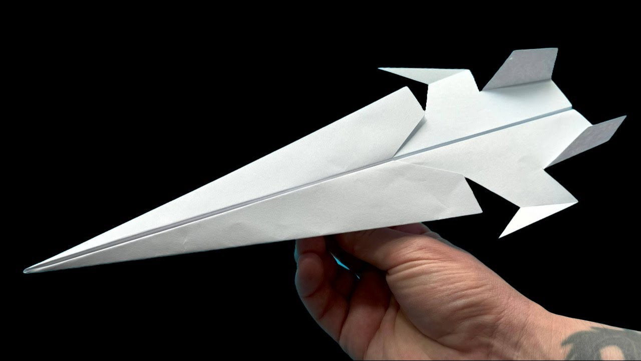 Paper Fighter Jet in Action | How to Make a Paper Airplane with Maximum ...