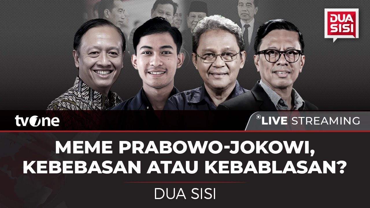 [LIVE] Meme Prabowo-Jokowi, Kebebasan atau Kebablasan | Dua Sisi tvOne ...