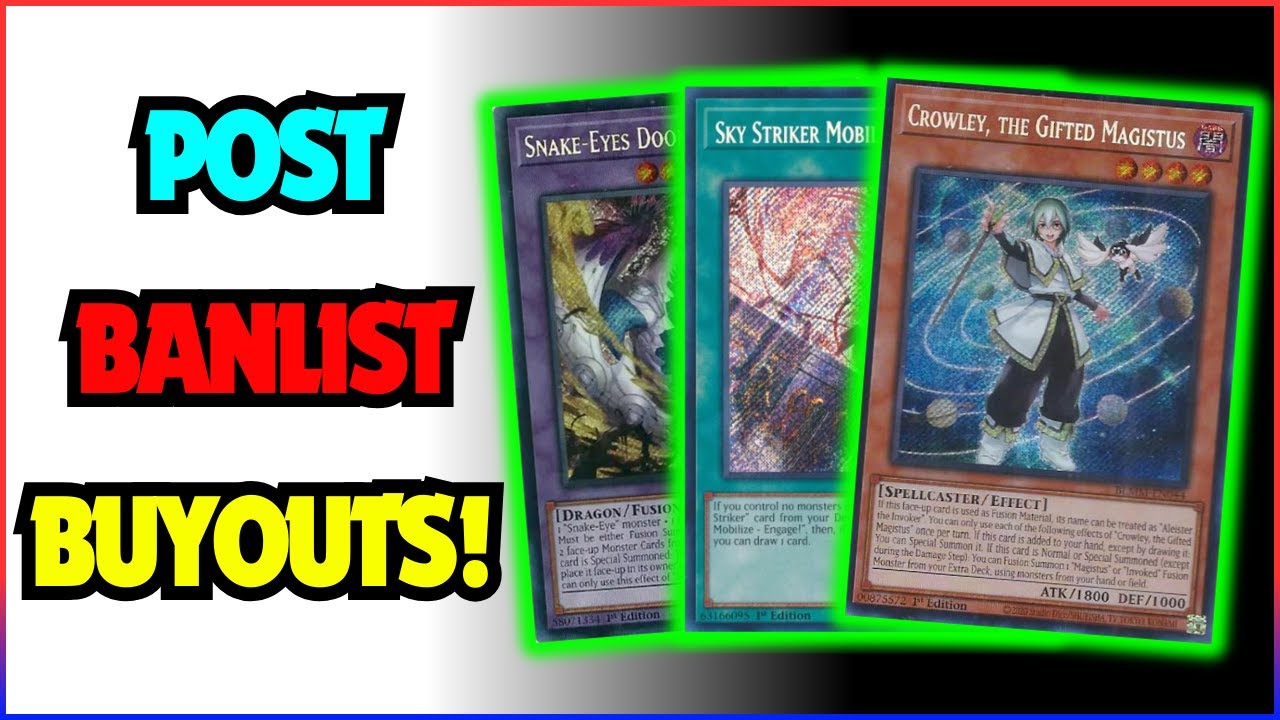 MARKET MANIA! THESE POST BANLIST YUGIOH CARDS ARE EXPLODING IN PRICE ...