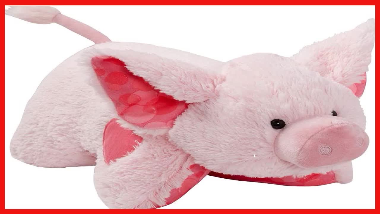 Pillow Pets Sweet Scented Bubble Gum Piggy, Stuffed Animal Pig Plush ...