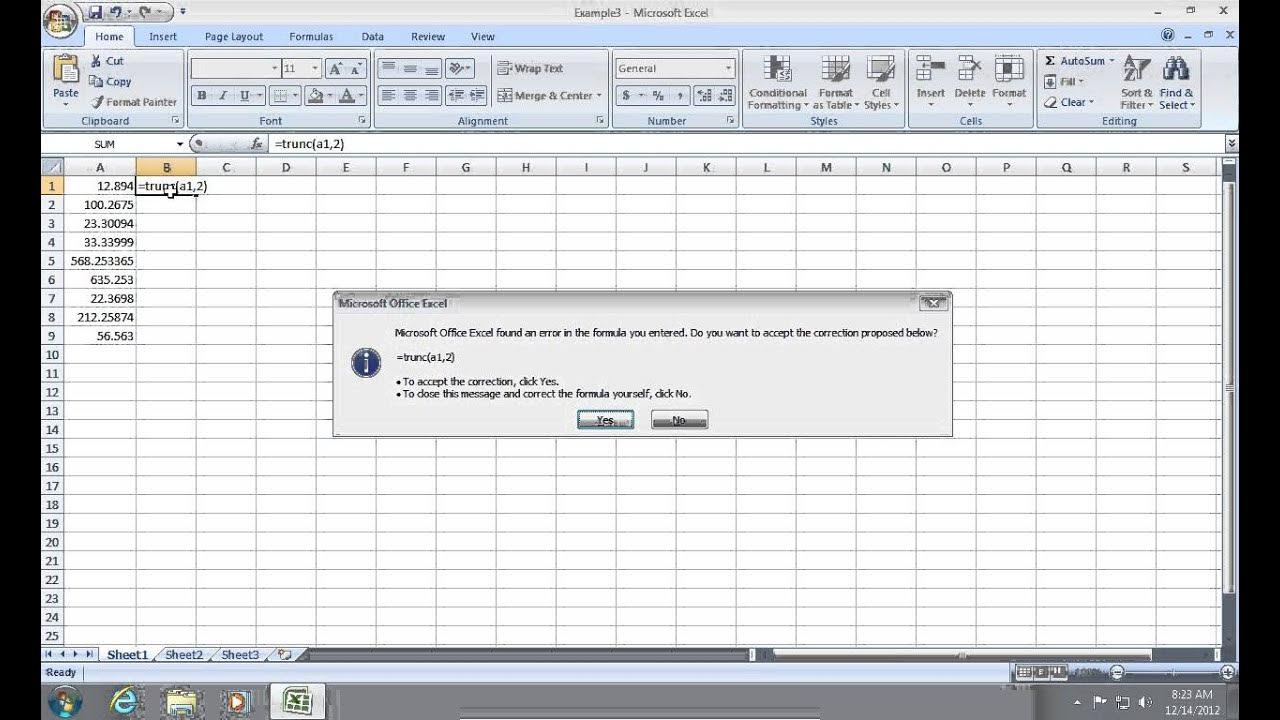 How to Truncate Excel 2007 Data - YouTube