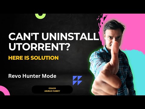 Can't Uninstall uTorrent? Use Revo Uninstaller Hunter Mode! - YouTube