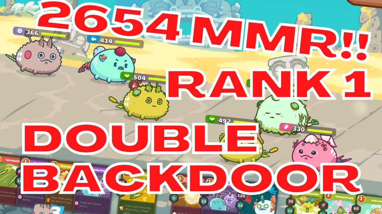 Rank 1 2654 MMR Double Backdoor Mech + Aqua | Season 20 | Axie Infinity ...
