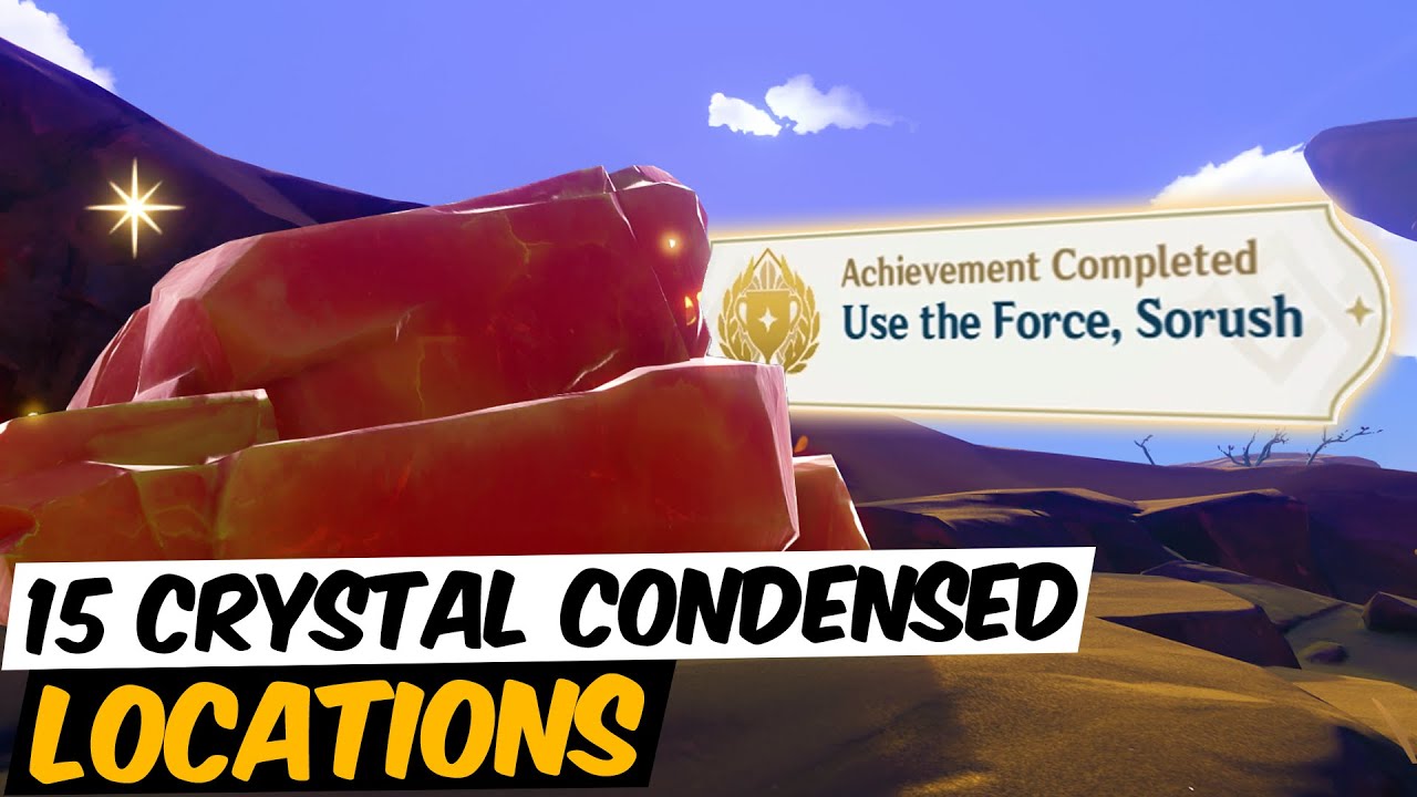 Use The Force Sorush Hidden Achievement 15 Crystal Condensed Locations ...