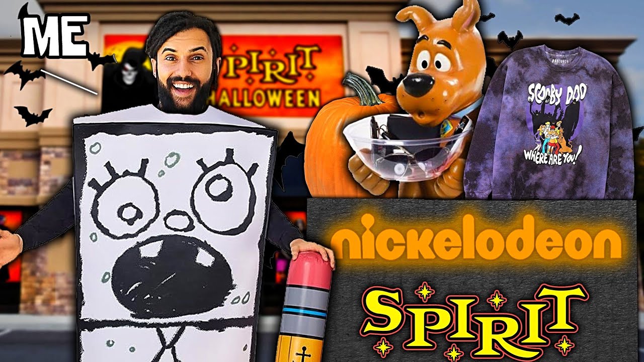 Buying EVERY NICKELODEON Item They Had At SPIRIT HALLOWEEN!! *I GOT A ...