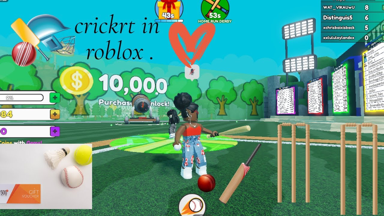 cricket🏏 in roblox - YouTube
