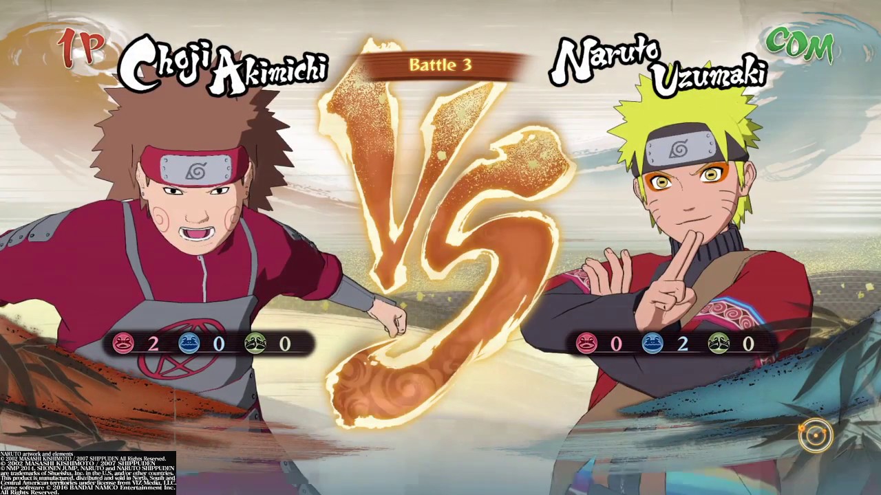 Naruto Shippuden Ultimate Ninja Storm 4: Choji vs Poncho Naruto - YouTube