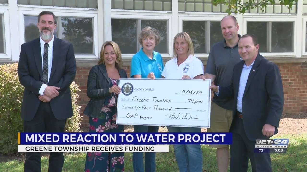 Residents offer mixed reactions to Greene Twp. water project - YouTube