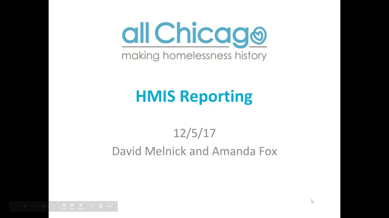 Webinar: HMIS Reporting using ReportWriter, Counts Reports and Other ...