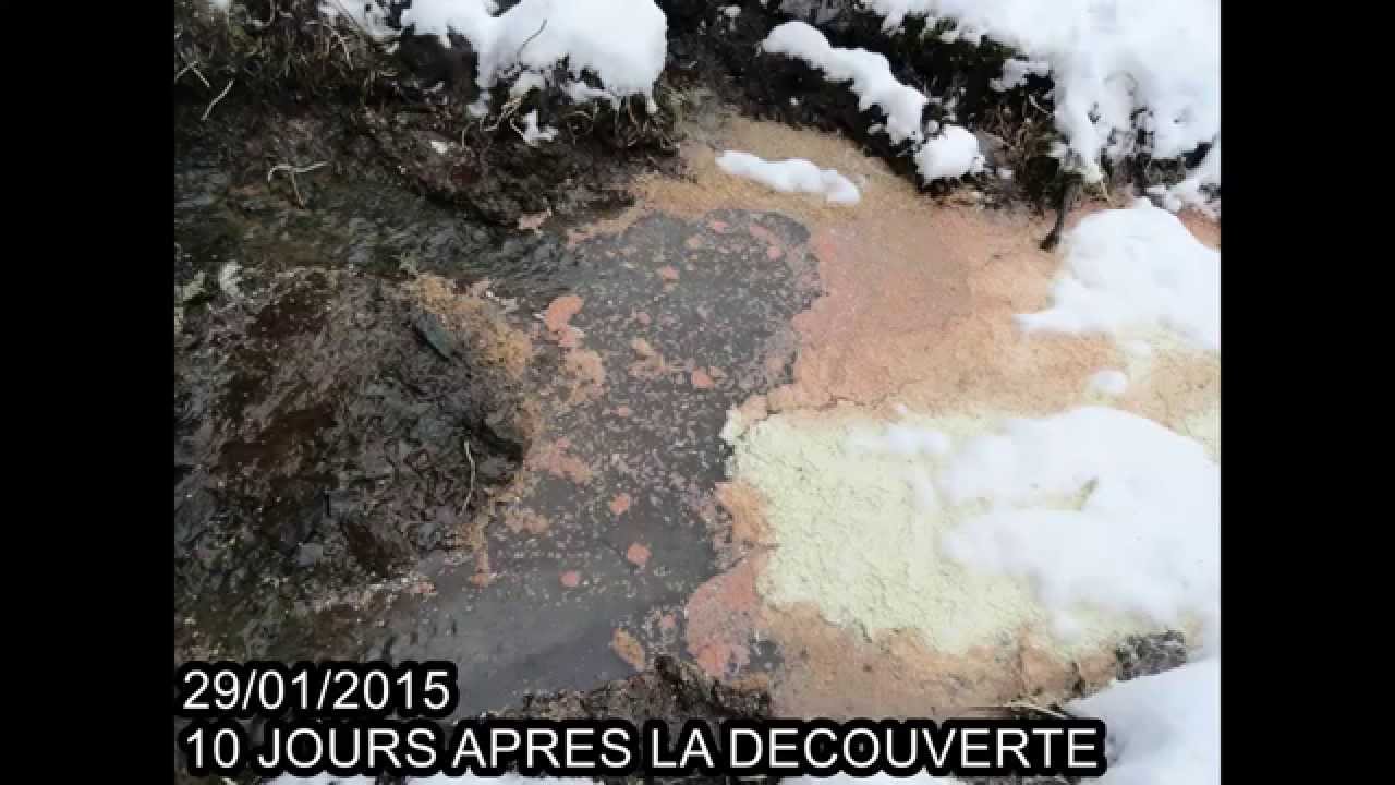 Grave pollution au mazout sur l'Our, affluent de la Lesse 1/3 HD - YouTube