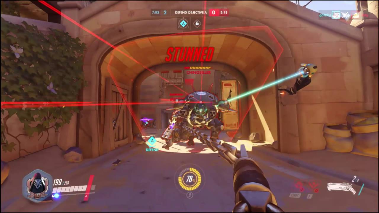 Overwatch Competitive Gameplay - Lucio and Reaper Gameplay - YouTube