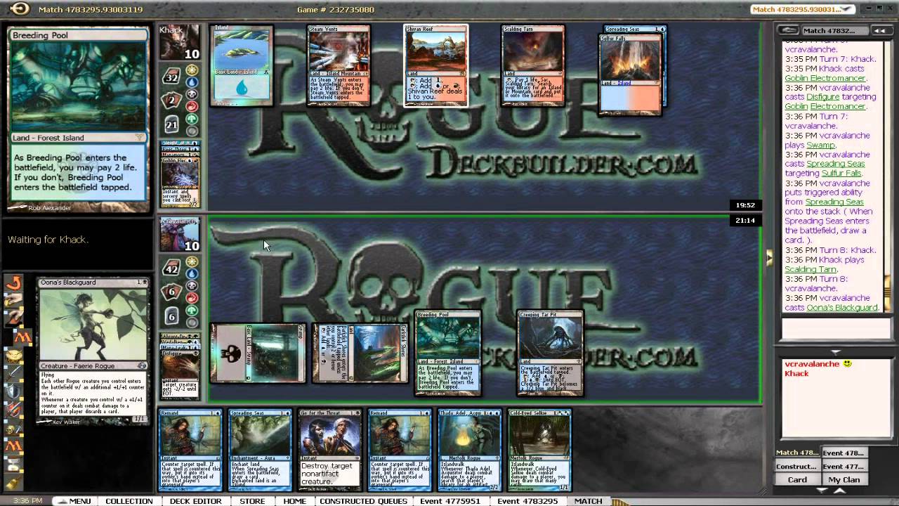 Modern Rogue vs UR Storm - Magic the Gathering Online - YouTube