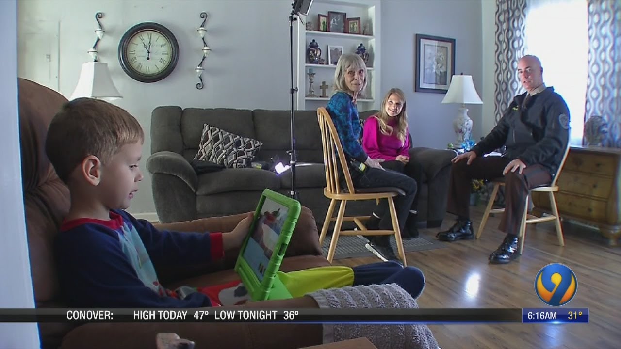 Sheriff reunites with Casey Hathaway one year after boy vanished into ...