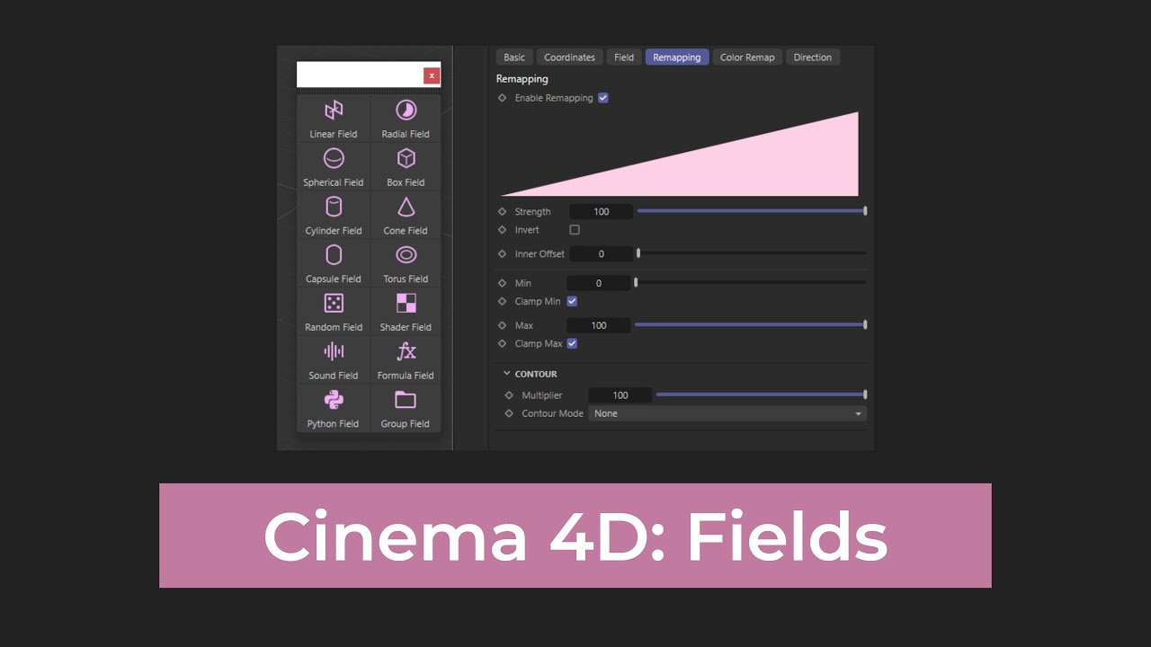 Cinema 4D: Поля (Fields) - YouTube