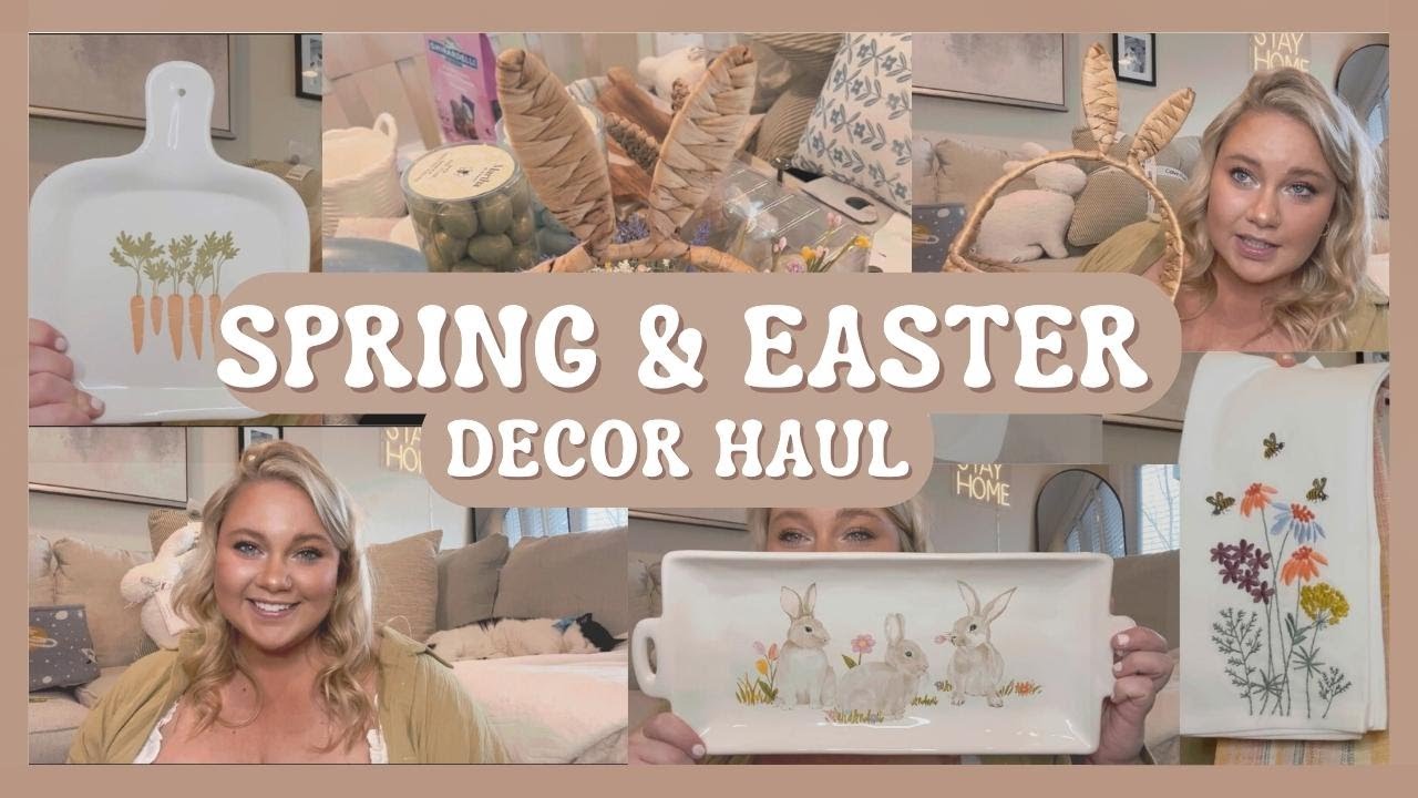 NEW! 2023 SPRING & EASTER DECOR HAUL | Decoration Ideas | Neutral ...