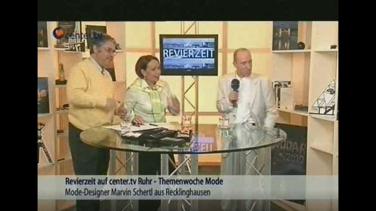 Il Padrino Moda Designer Marvin Schertl als Gast bei Center TV - YouTube