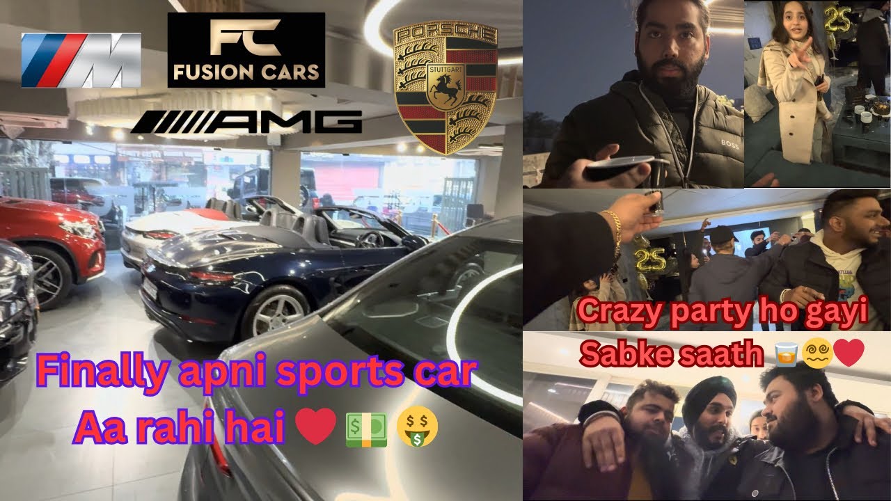 Finally apni sports car aa rahi hai 🤑 ️ @FusionCarsIndia | Crazy Party ...