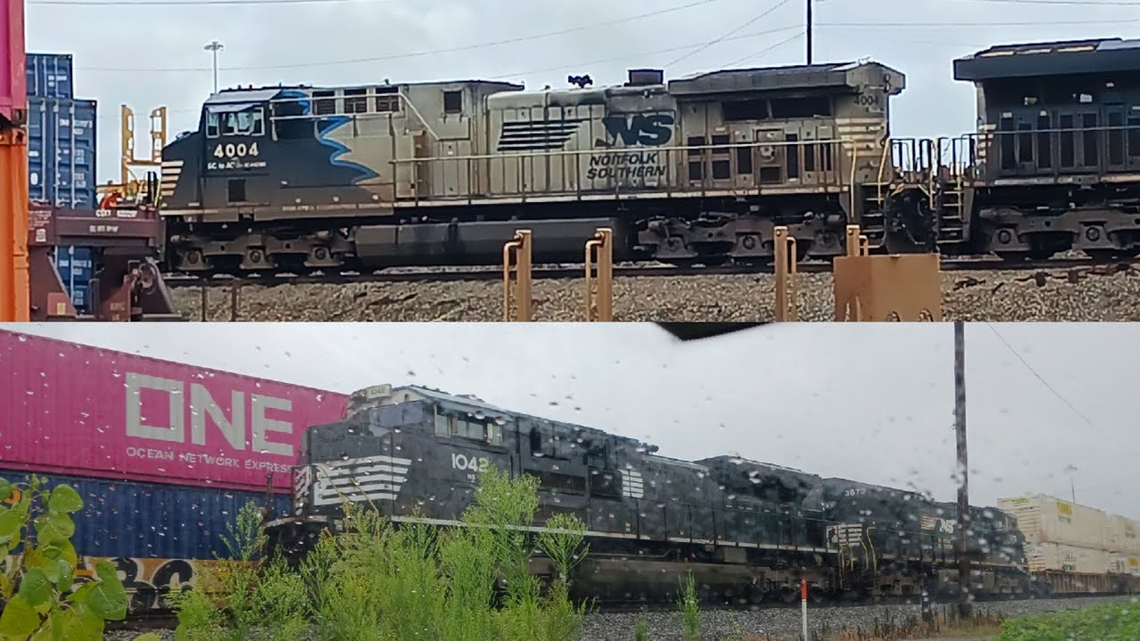 NS 4004 + "The Patch" Unit & More! Railfanning Norfolk Southern's Inman ...