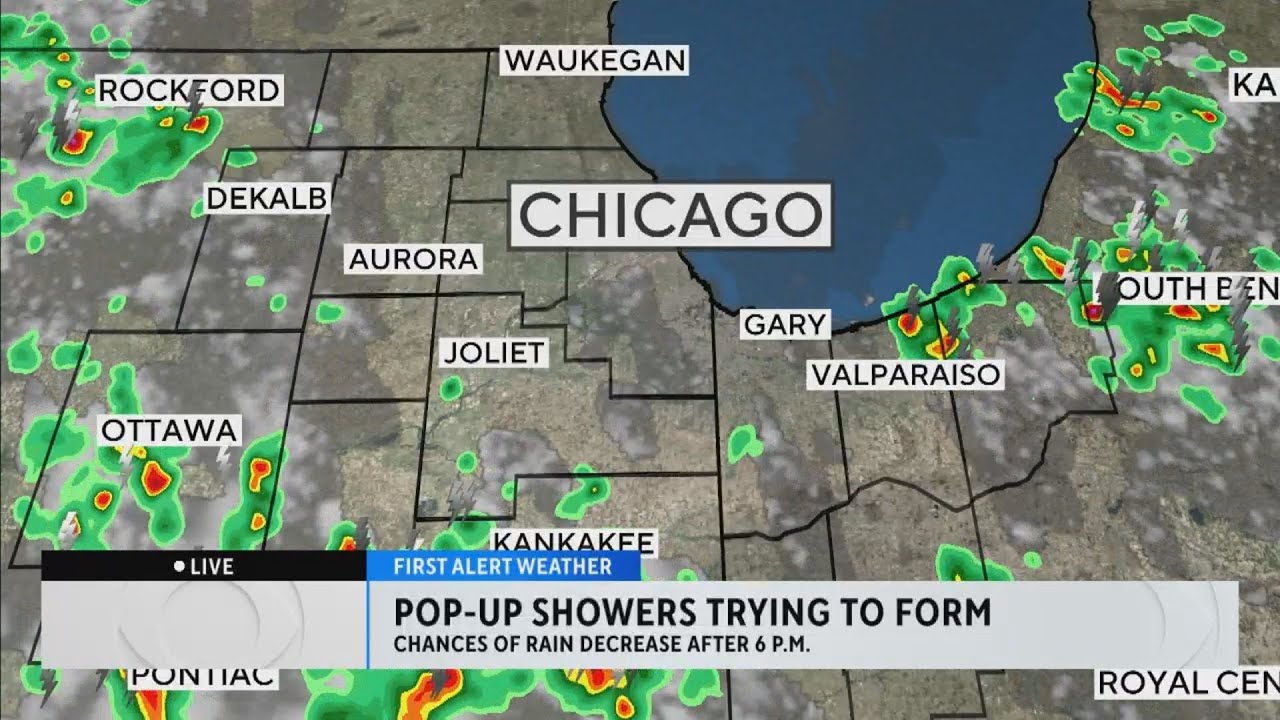 Streaming Live Weather Radar: Monitoring pop-up showers - YouTube