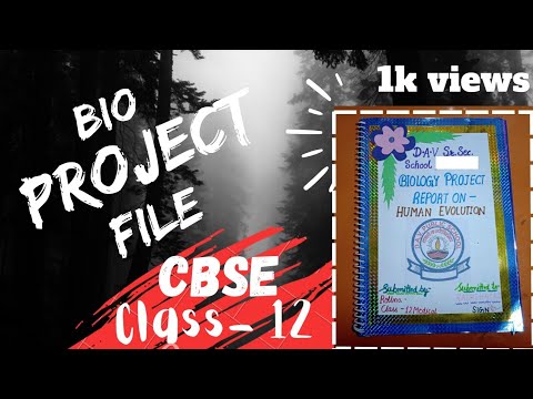Investigatory project|| Biology project on evolution|| Class12 ...