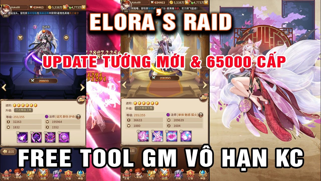 Game Elora's Raid Lậu - Phiên Bản Mới Update Tướng & 65000 Cấp - Free ...
