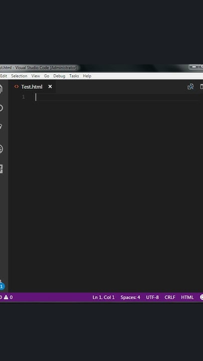 Effortless HTML Template Generation with Visual Studio Code #shorts # ...