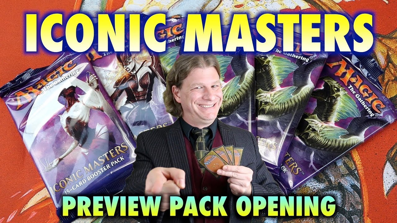 MTG - Iconic Masters Preview Pack Opening of Magic: The Gathering Cards ...