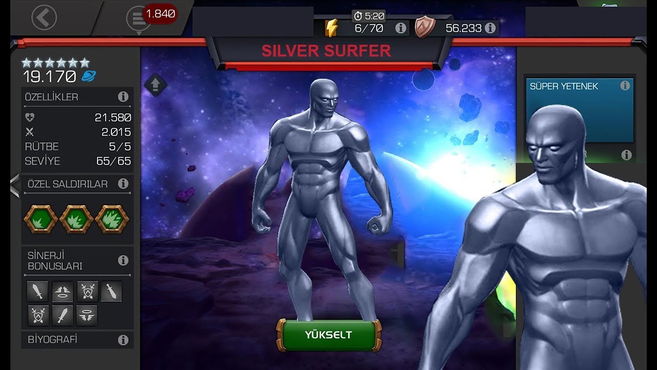 Gümüş Sörfçü { Silver Surfer } - Mcoc - Marvel Contest of Champions ...