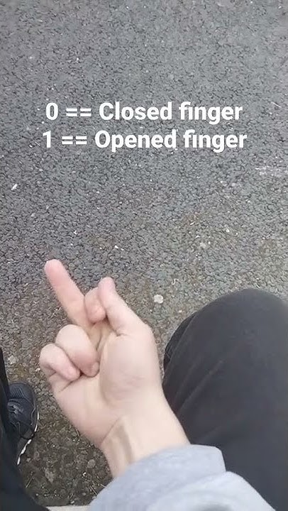 How to count in binary with fingers ? - YouTube