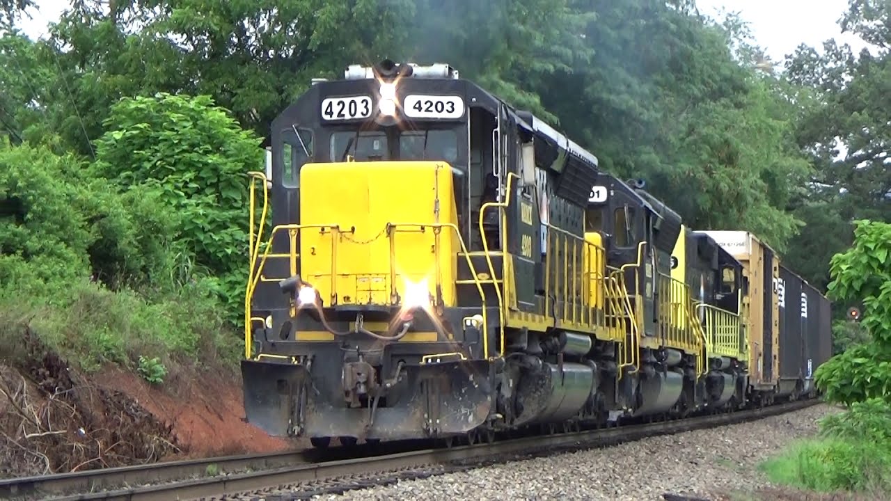 SD40M-2 Leader! WAMX 4203 Leads BLU T31 West on 7/28/20 (Part 9) - YouTube