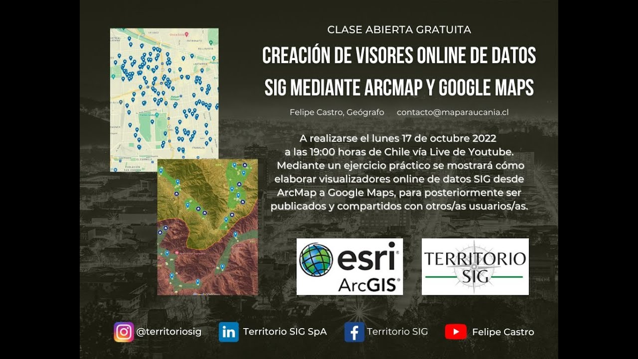 Creación de visores online de datos SIG mediante ArcMap y Google Maps ...