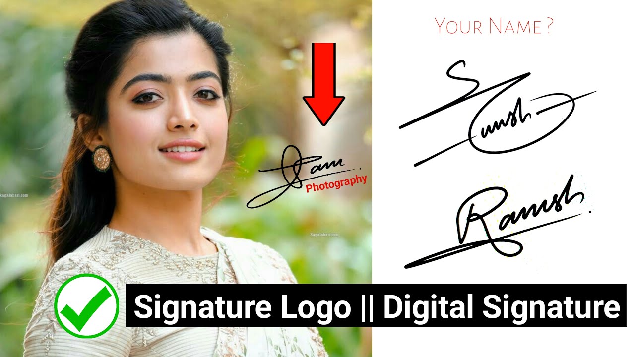 How to make Signature Logo | Signature Photography Logo | Digital ...
