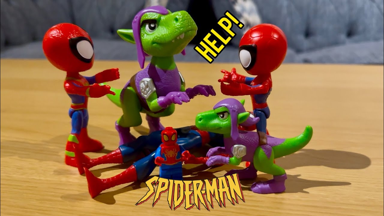 Spider-man VS Green Goblin Dinosaur Toys - Play Time - YouTube