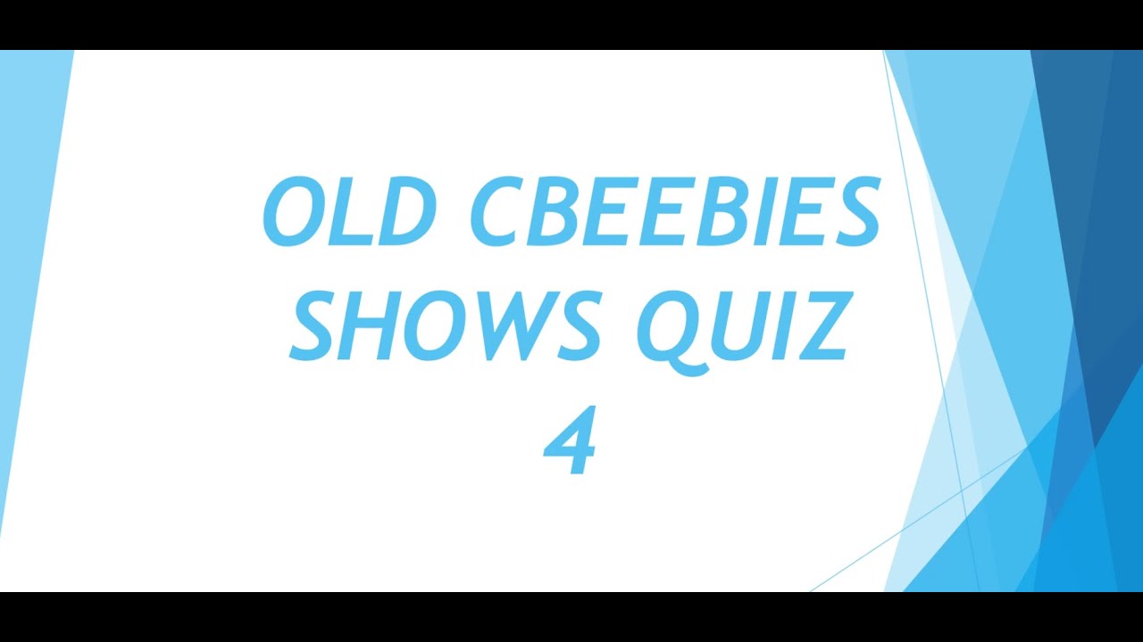 Old Cbeebies Shows Quiz 4 - YouTube