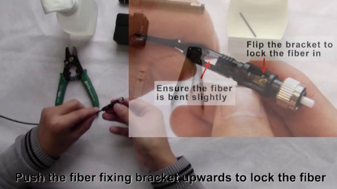 How to Use FC Pre-Embedded Fast Field Assembly Connector - YouTube